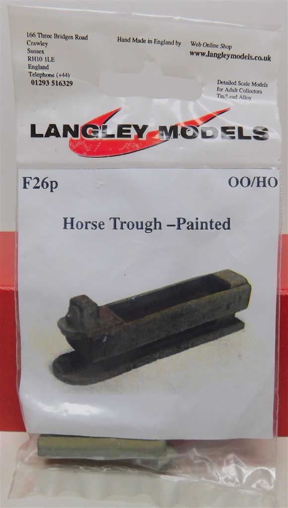 Elaine's Trains - Langley Minature Models F26p painted horse trough